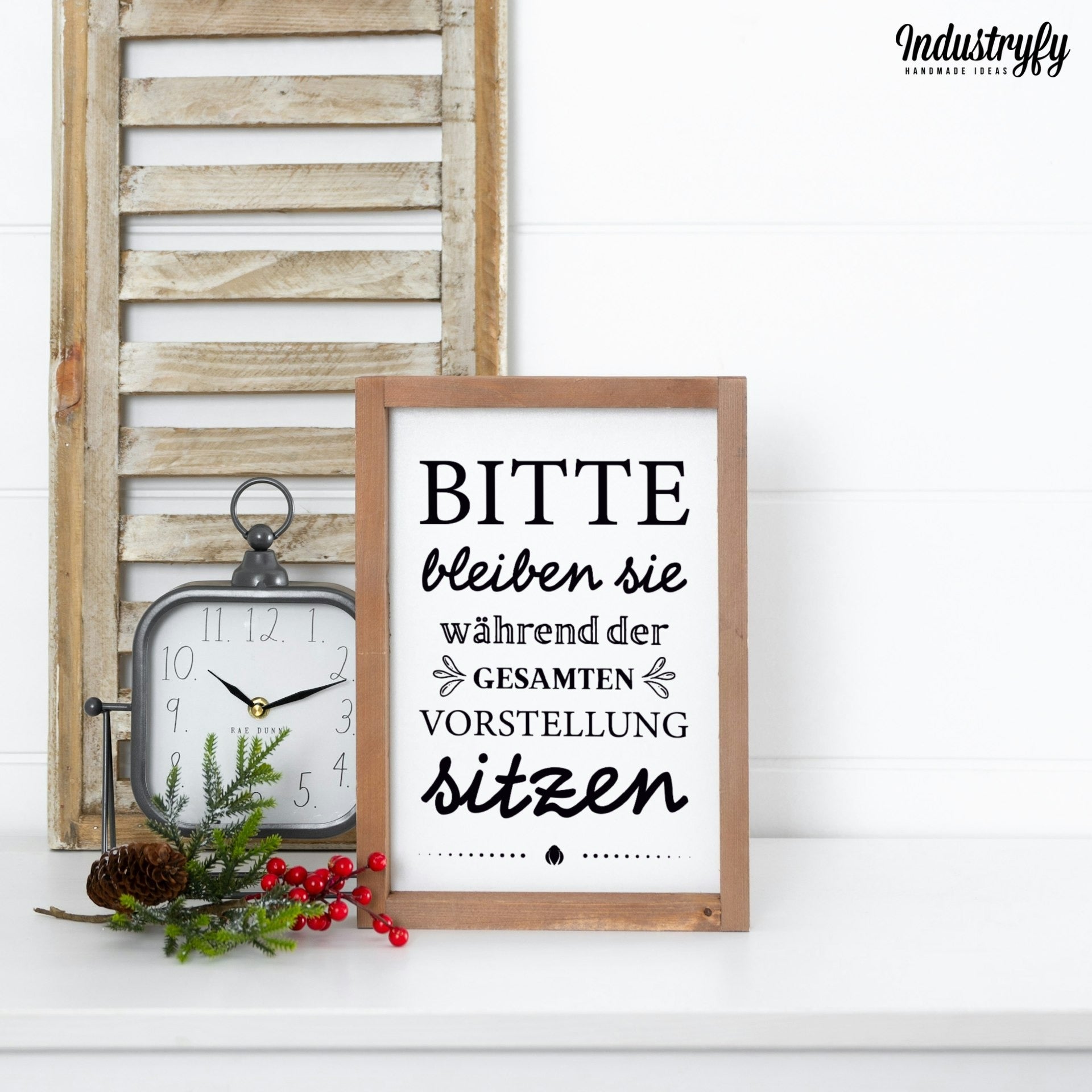 Landhaus Schild | Bitte setzen – Industryfy